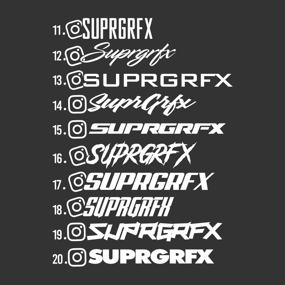 Instagram Social Tag Sticker (Pair) – Super Grafix