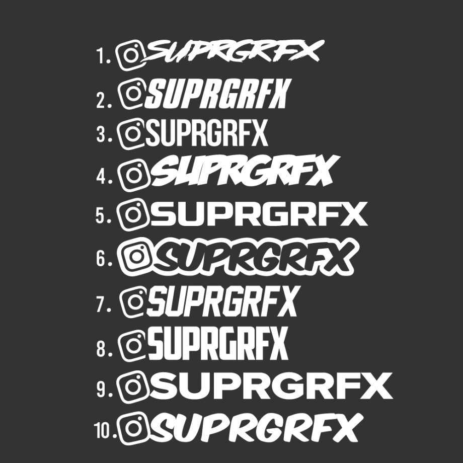 Instagram Social Tag Sticker (Pair) – Super Grafix