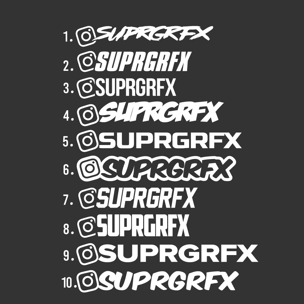 Instagram Social Tag Sticker (Pair) – Super Grafix