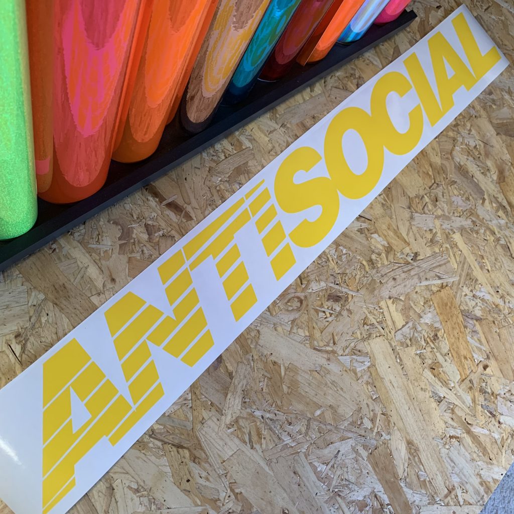 ANTISOCIAL Sticker – Super Grafix