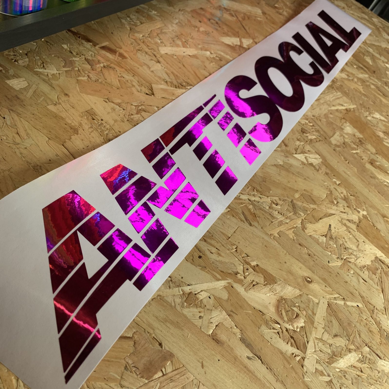 ANTISOCIAL Sticker – Super Grafix