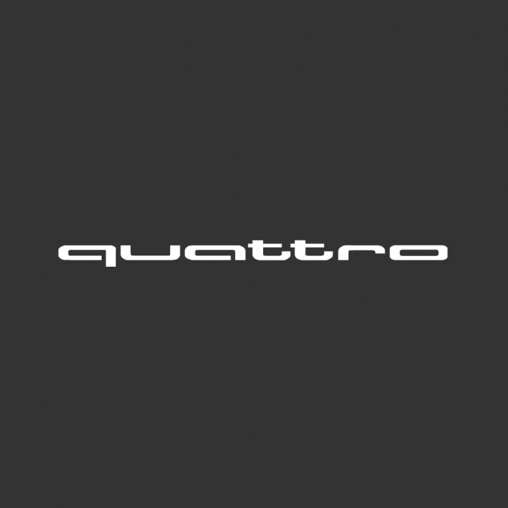 Audi Quattro sticker – Super Grafix